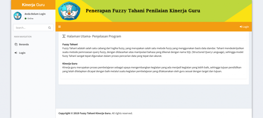 Source code Aplikasi Fuzzy Tahani Berbasis Web - Masrizalgroup.com